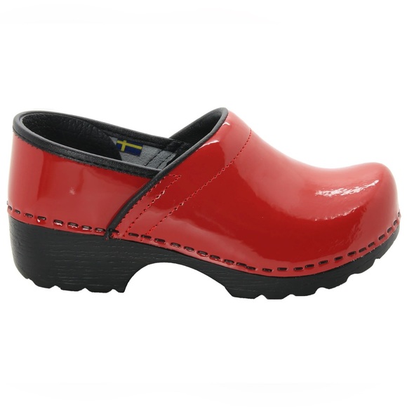 Bjork | Shoes | Bjork Karin Swedish Red Pro Patent Leather Clogs Size ...